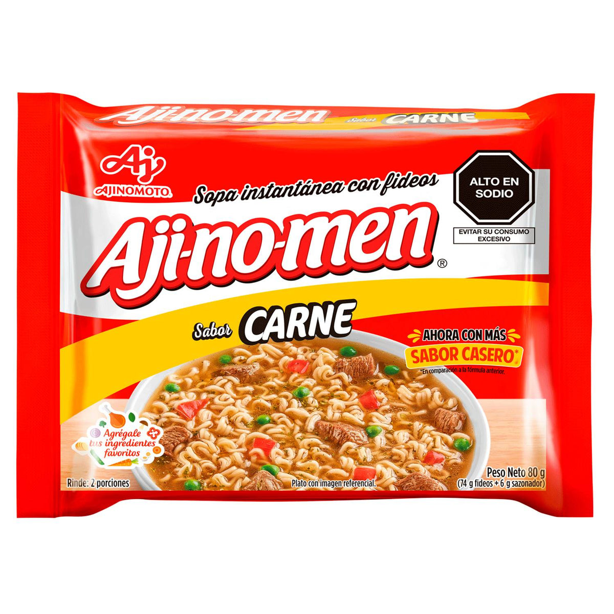 Ajinomen Sopa Instantanea Sabor Carne (80g)